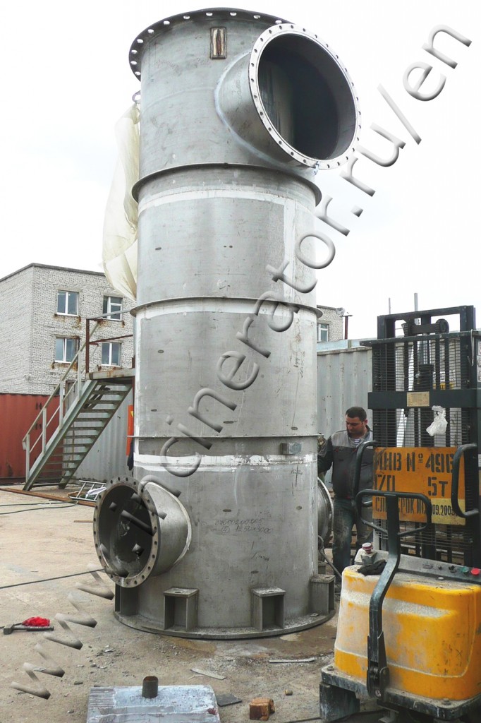 Flue gas stack of Safe Technologies production was sent to Yaregskoye ...